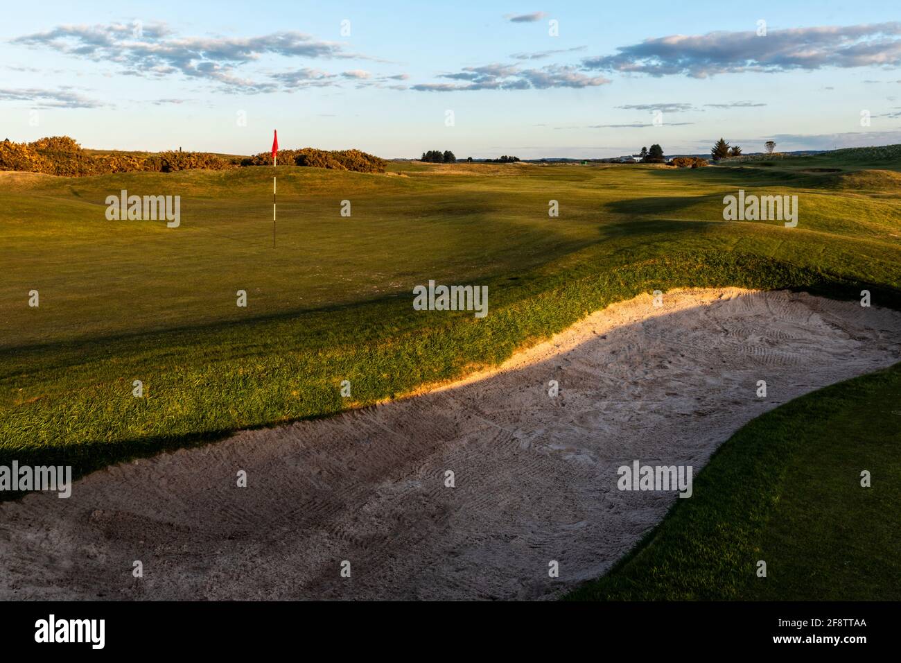 Goswick Golf Course, Northumberland Stock Photo - Alamy