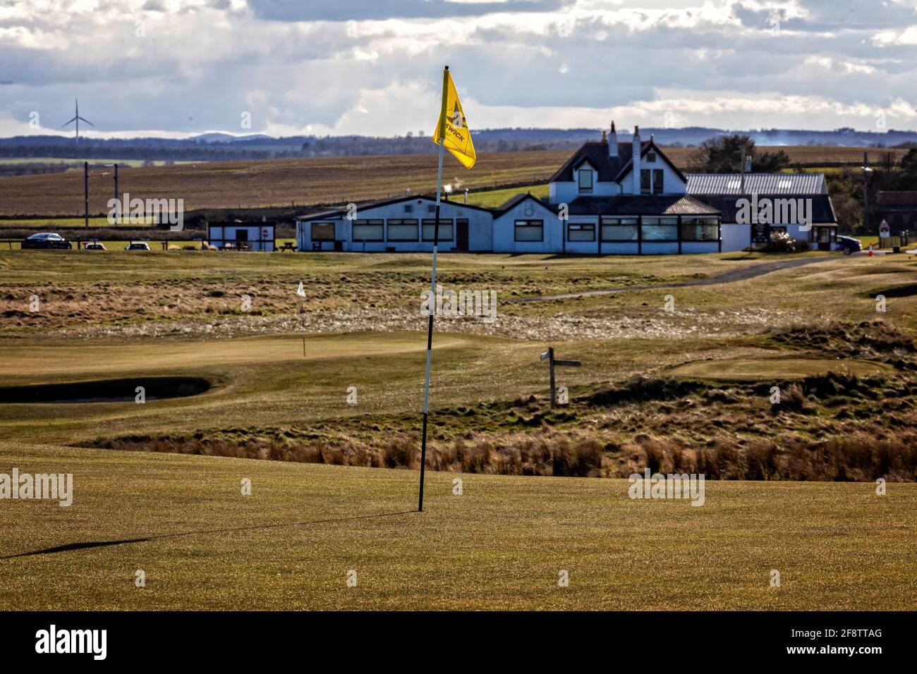 Goswick Golf Course, Northumberland Stock Photo - Alamy