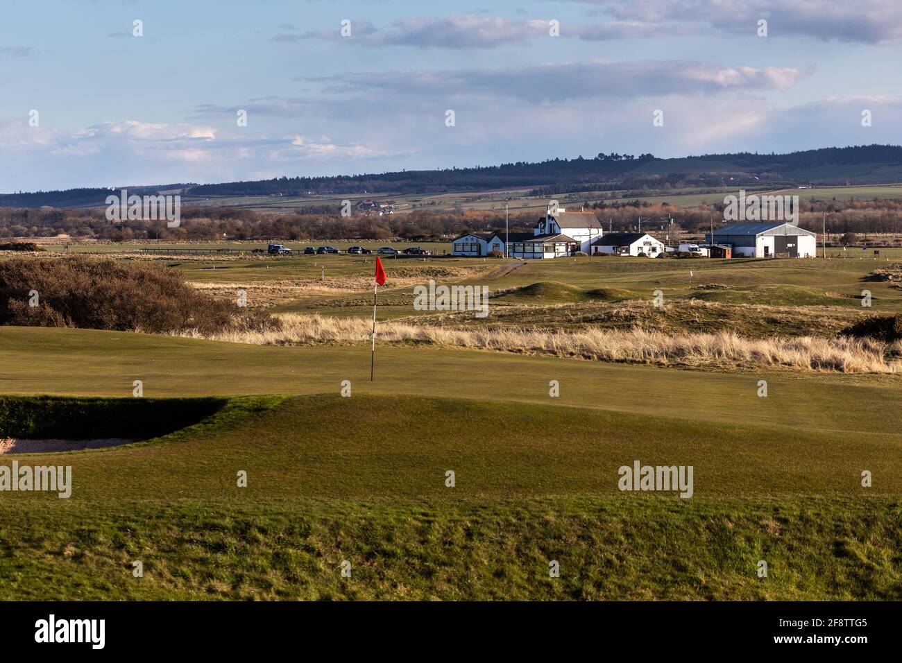 Goswick Golf Course, Northumberland Stock Photo - Alamy