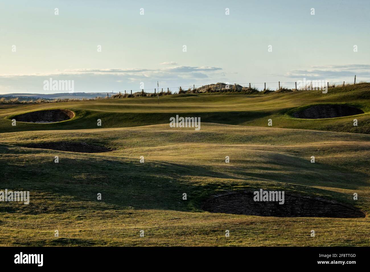 Goswick Golf Course, Northumberland Stock Photo - Alamy