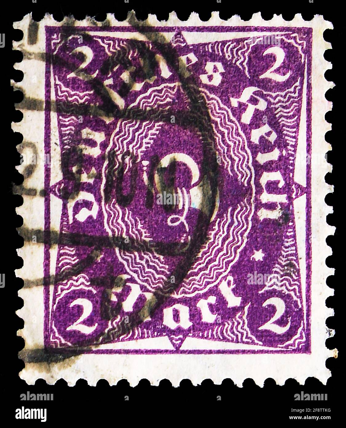 MOSCOW, RUSSIA - NOVEMBER 4, 2019: Postage stamp printed in German ...