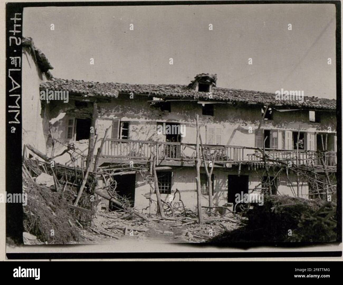 The former battalion commando, house at Oslavija Stock Photo - Alamy