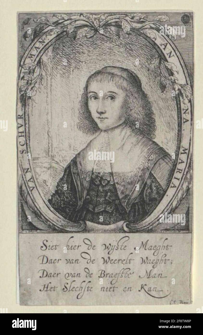 Schurman, Anna Maria van Stecher: Schurman, Anna Maria van Stock Photo ...