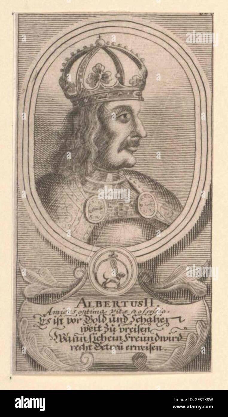 Albrecht II, German king Stock Photo - Alamy