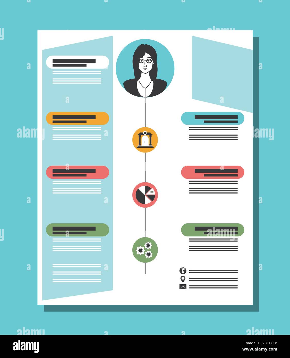 creative cv template Stock Vector Image & Art - Alamy