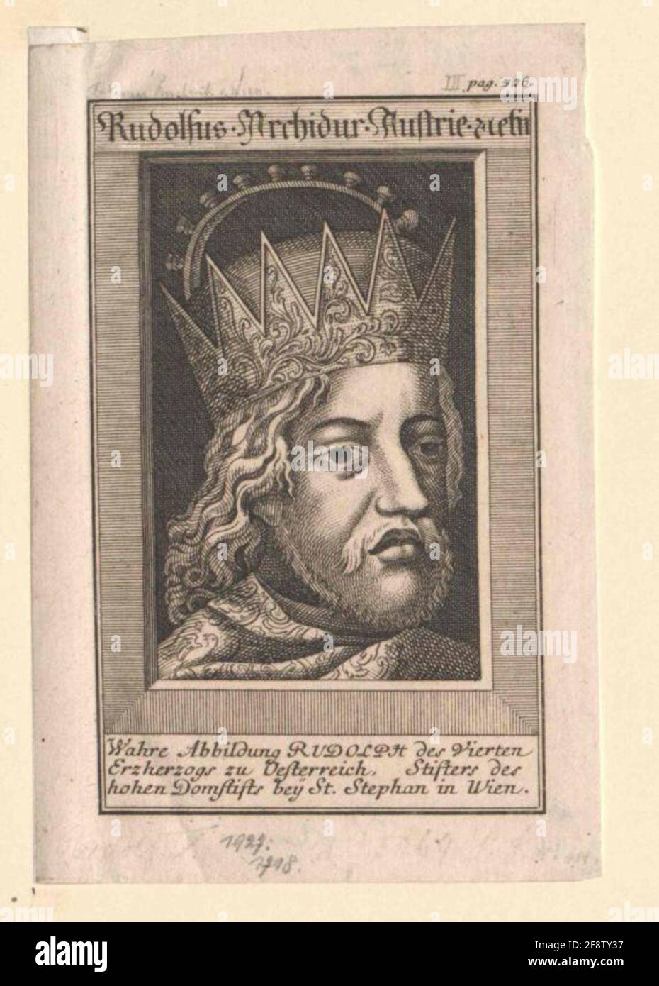 Rudolf IV. The Stifter, Duke of Austria Stock Photo - Alamy