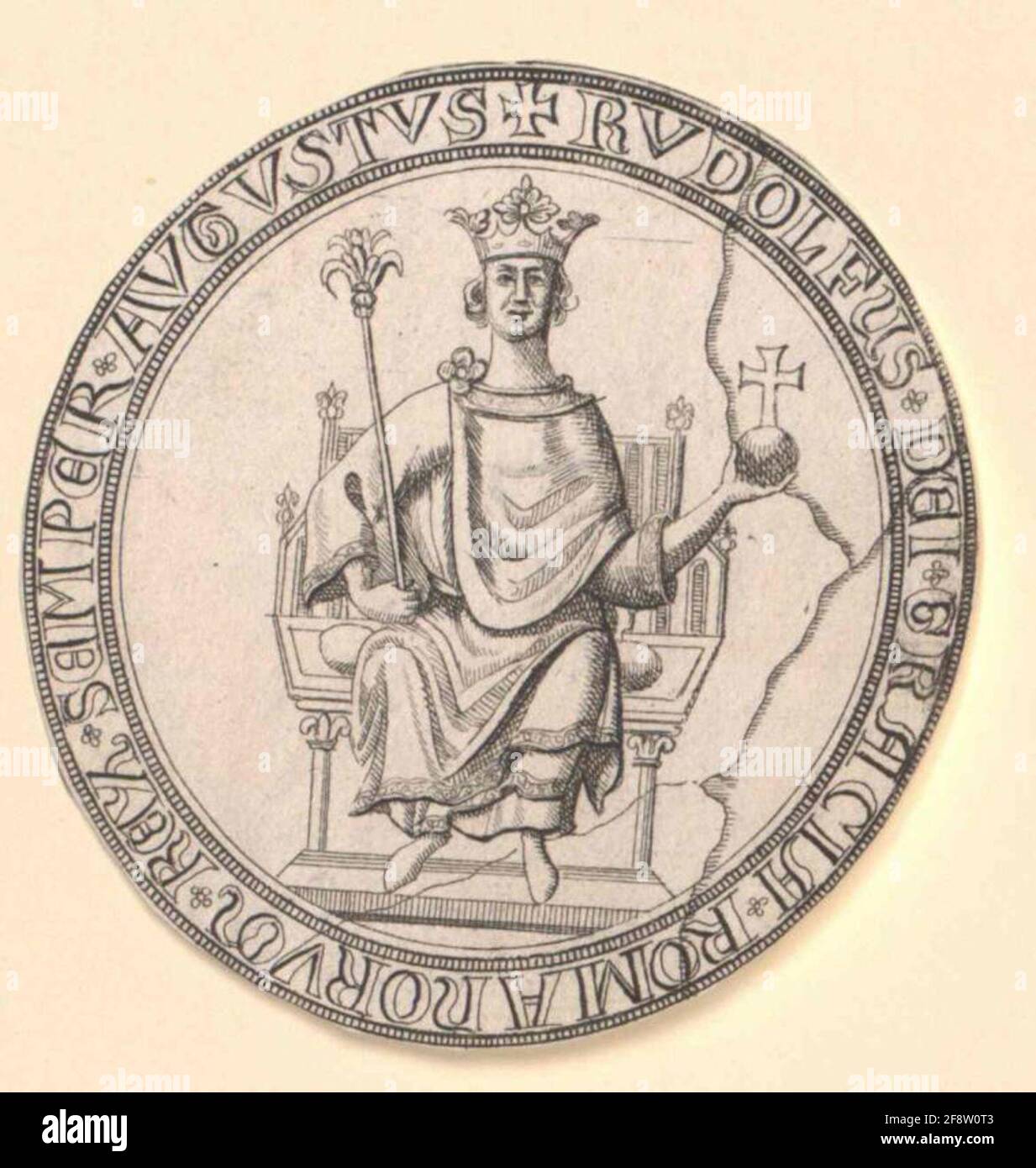 Rudolf I of Habsburg, King Stock Photo - Alamy