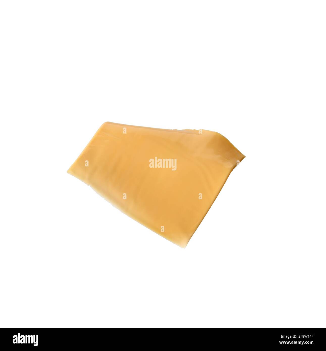 square piece of cheddar cheese isolated on white background Stock Photo ...