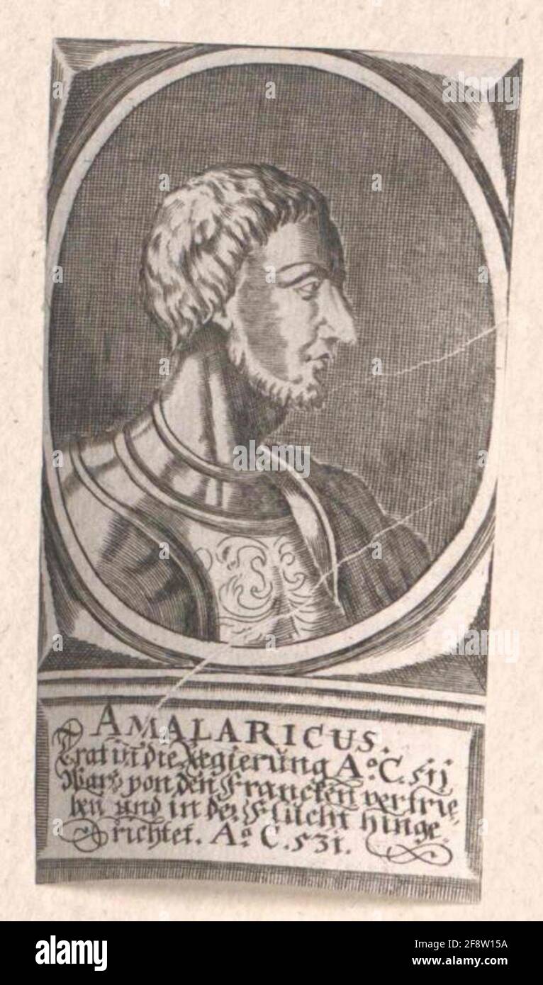 Amalrich, King of the Westgoten Stock Photo - Alamy