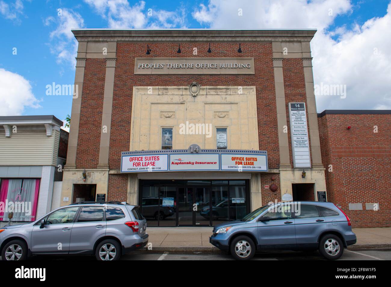 Historic Peoples Theatre Office Building on Nason Street near Main ...