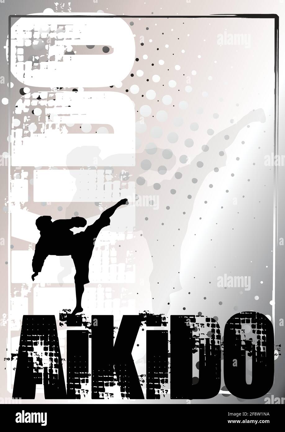 aikido poster background Stock Vector Image & Art - Alamy