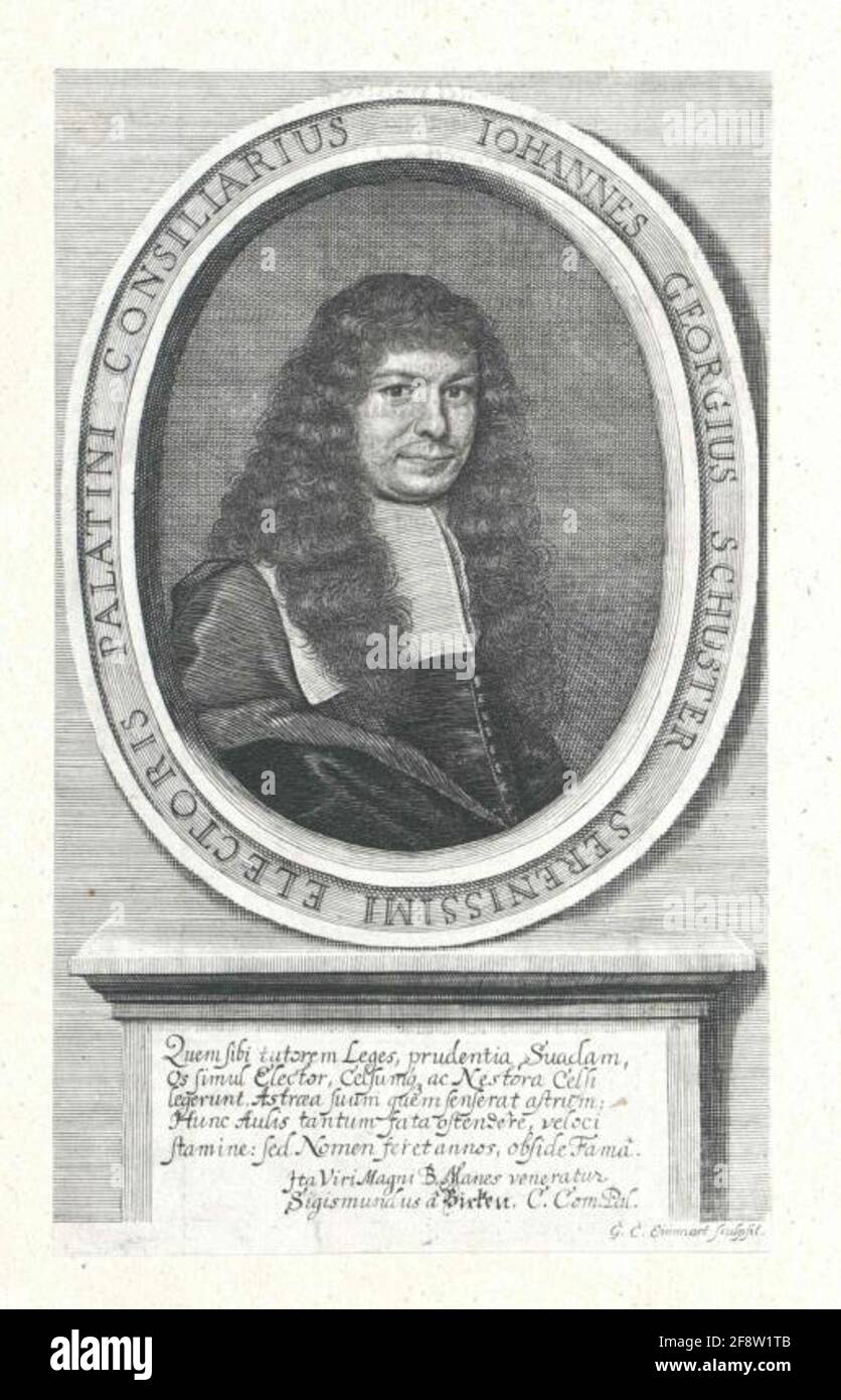 Schuster, Johann Georg Stecher: EiMmart, Georg Christoph (the younger Stock Photo - Alamy