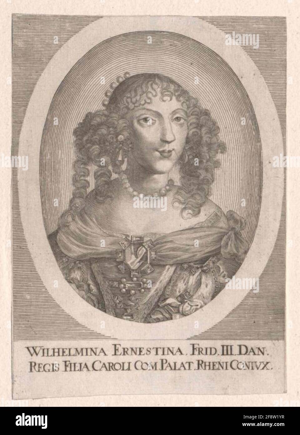 Wilhelmine Ernestine, Princess of Denmark Stock Photo - Alamy