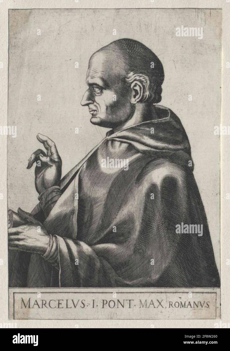 Marcellus I., papa Stock Photo - Alamy