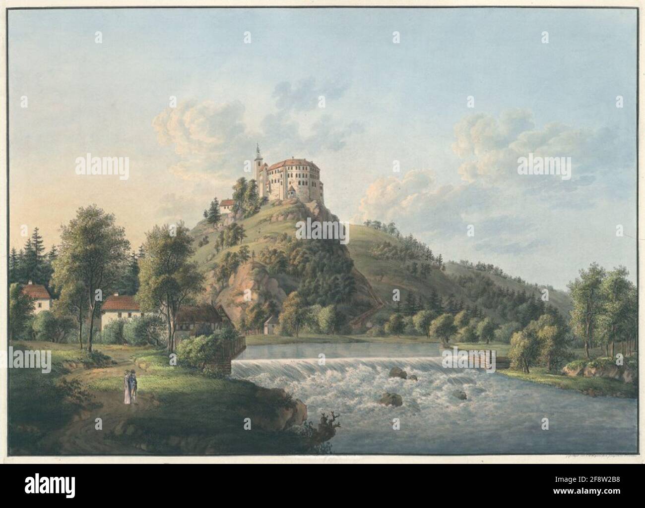 Sachsenburg Castle in Saxony Stock Photo - Alamy