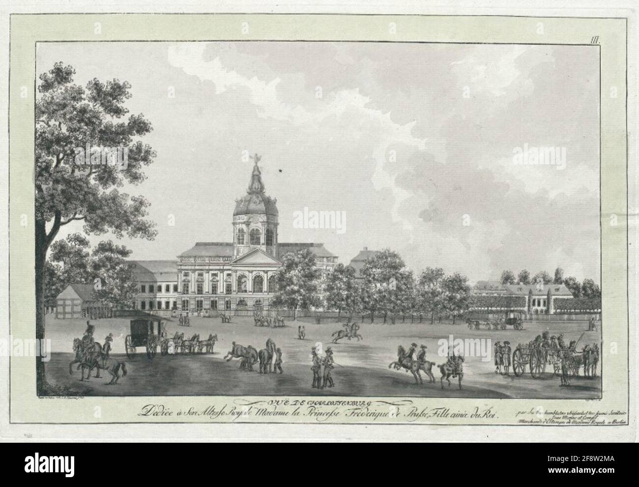 View of Charlottenburg dedicated to His Royal Highness Madame Princess ...