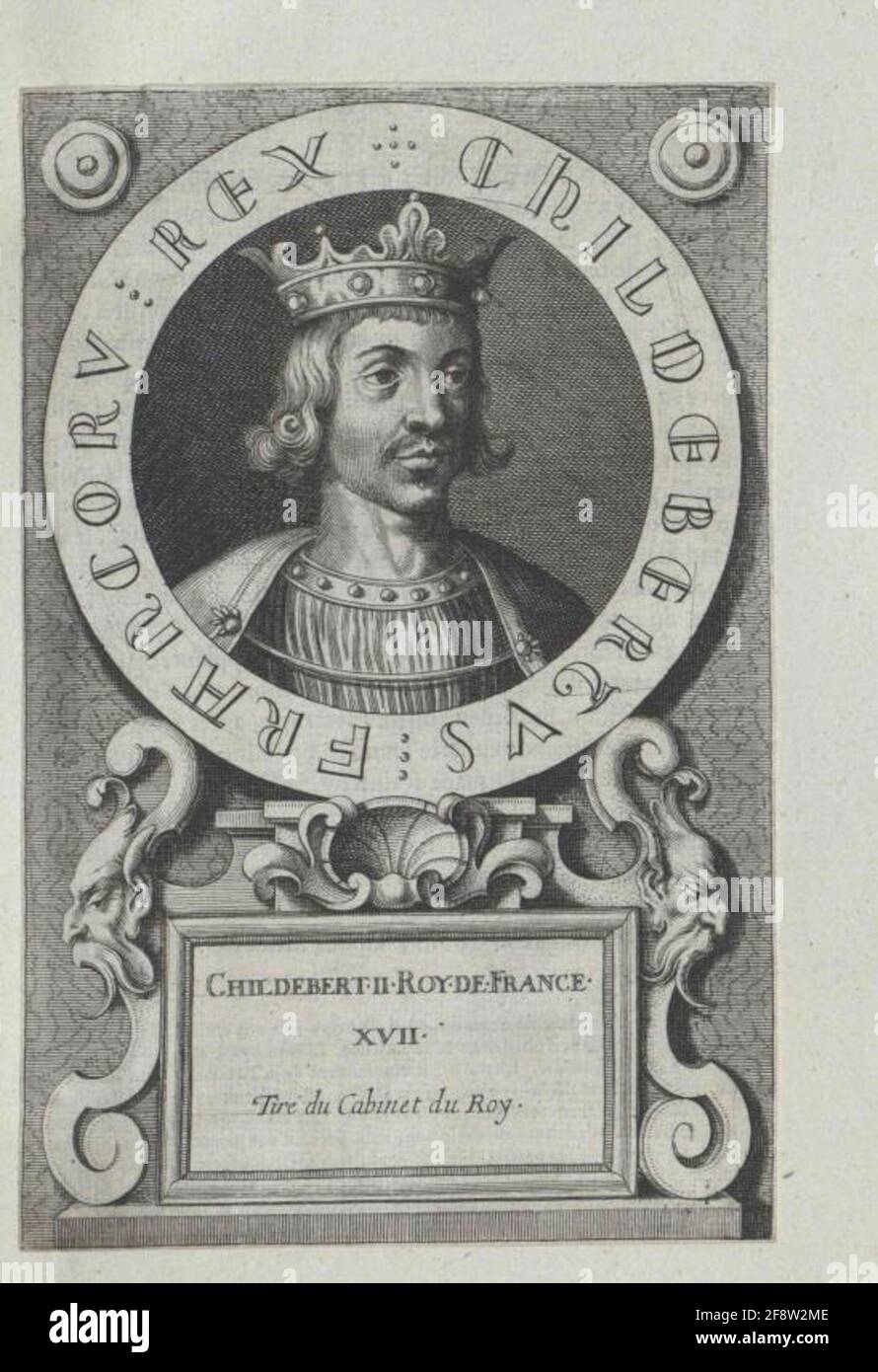 Childebert III., King of Franconia Stock Photo - Alamy