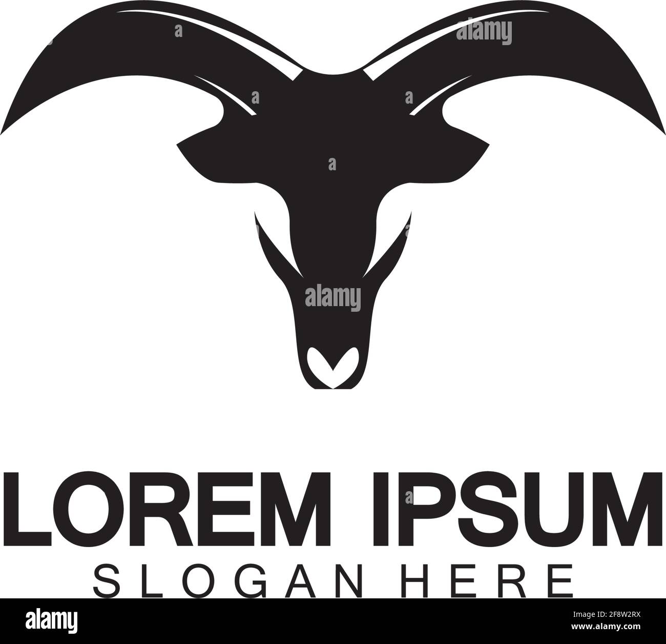 Goat Logo Template vector icon illustration design Stock Vector Image ...