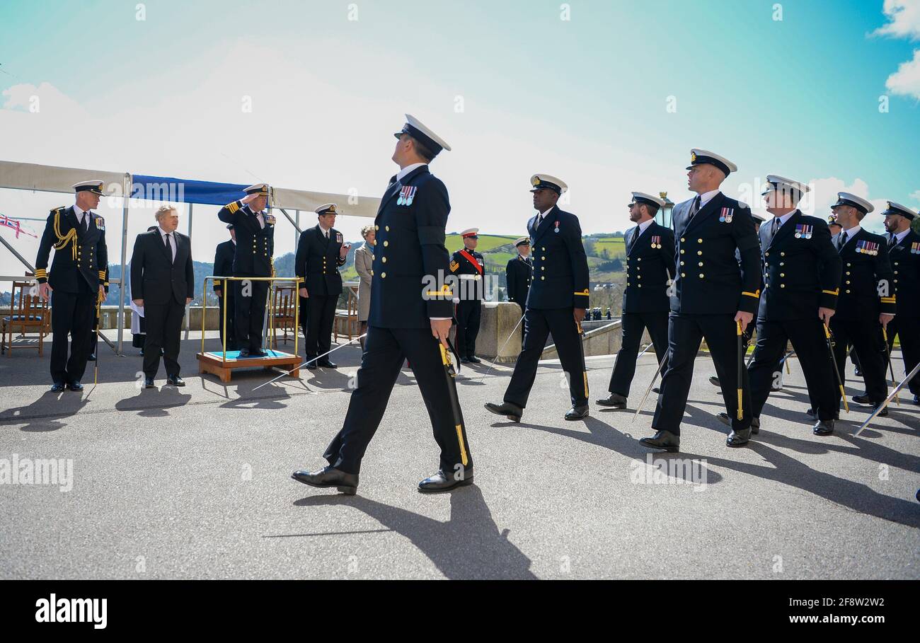 At his passing out parade at britannia royal naval college hi-res stock ...