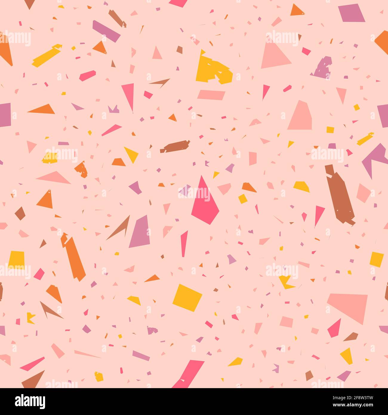 Terrazzo seamless pattern. Orange classic flooring texture ...