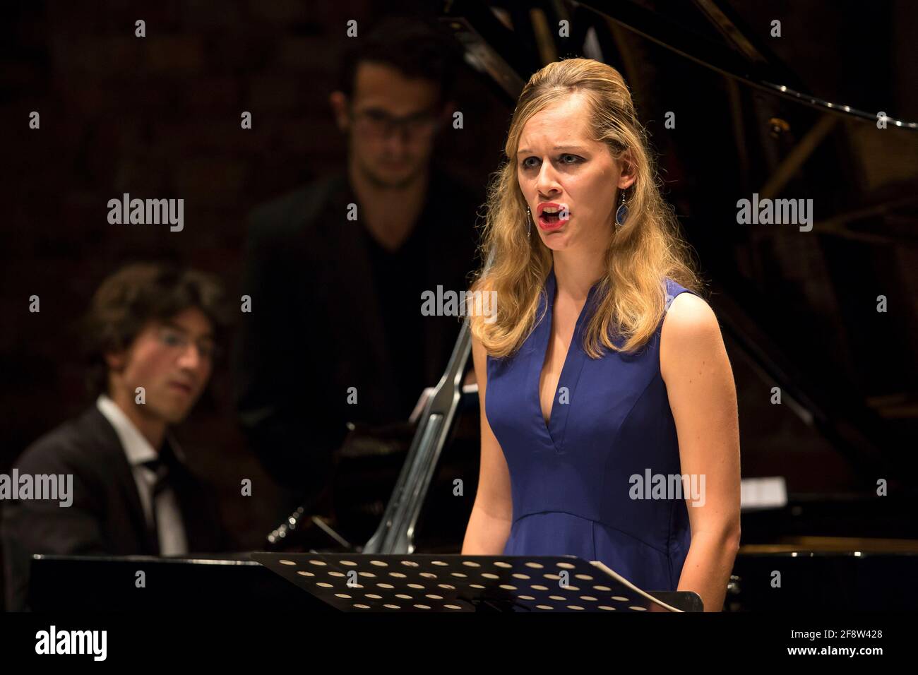DEU, Deutschland, Ruhrgebiet, Essen, 2.09.2014: Die Sopranistin Anna ...