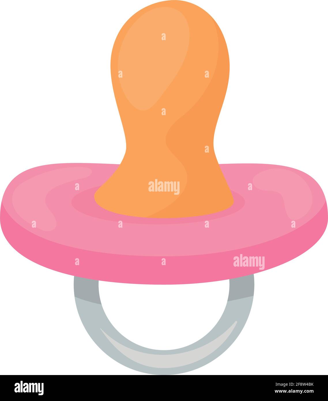 pink baby pacifier Stock Vector Image & Art - Alamy
