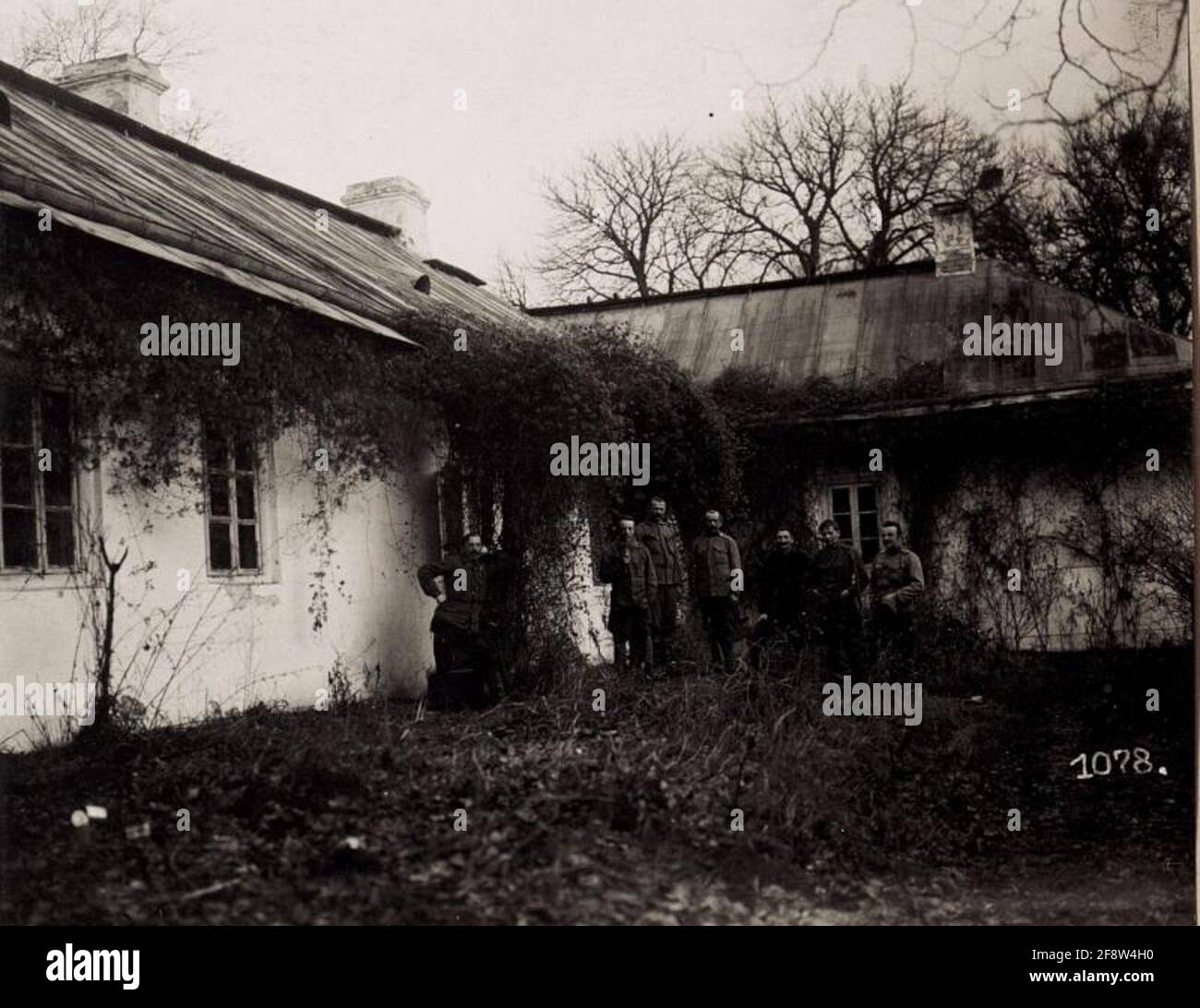 Triangulering work of the Ass. Bastl Mansion in Kaluschov Stock Photo ...