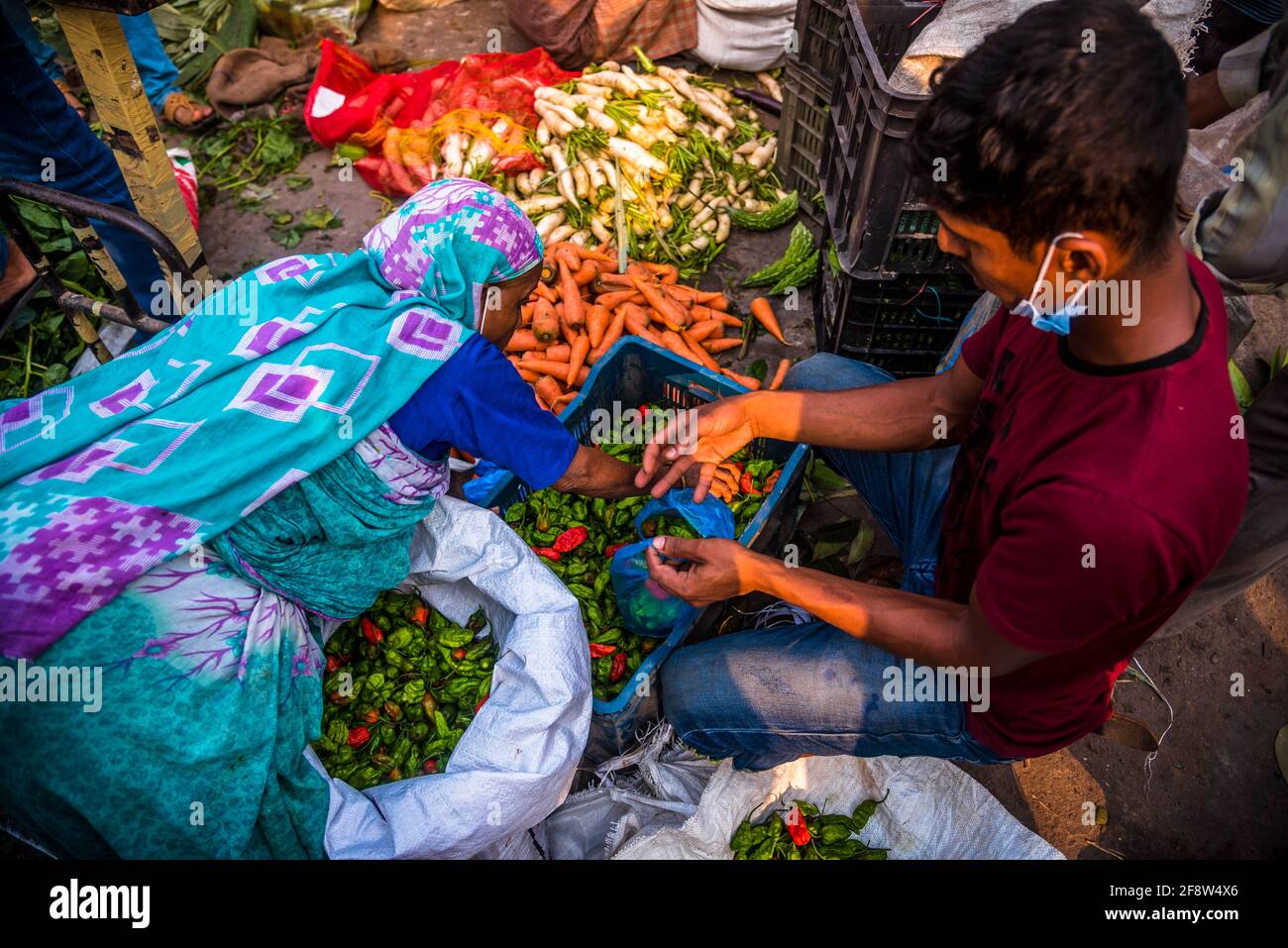 Due to Lockdown situation, Green Grocers had to sell Vegetable during ...
