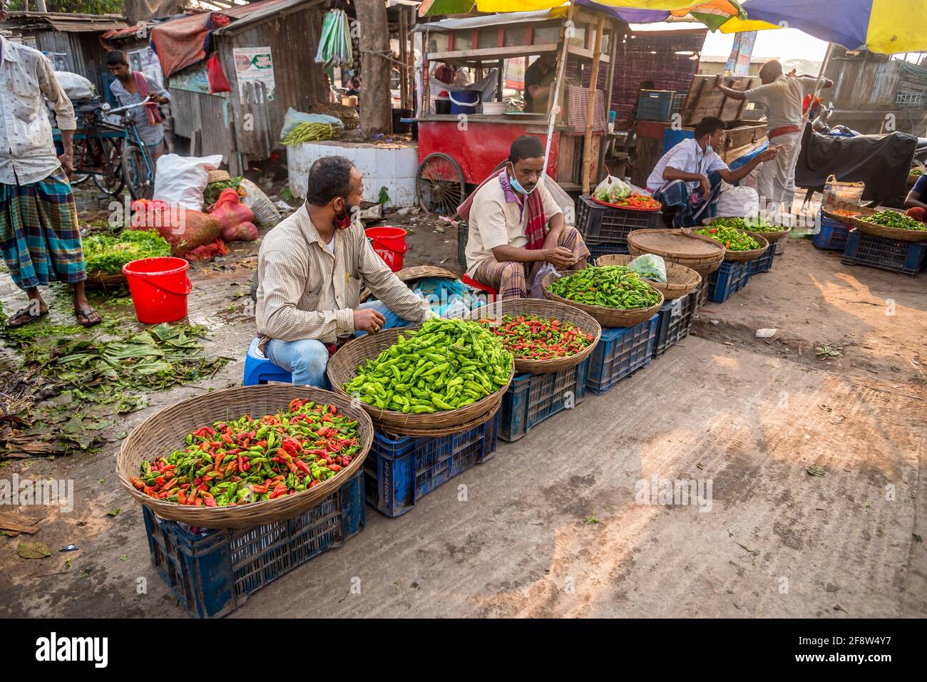 Due to Lockdown situation, Green Grocers had to sell Vegetable during ...