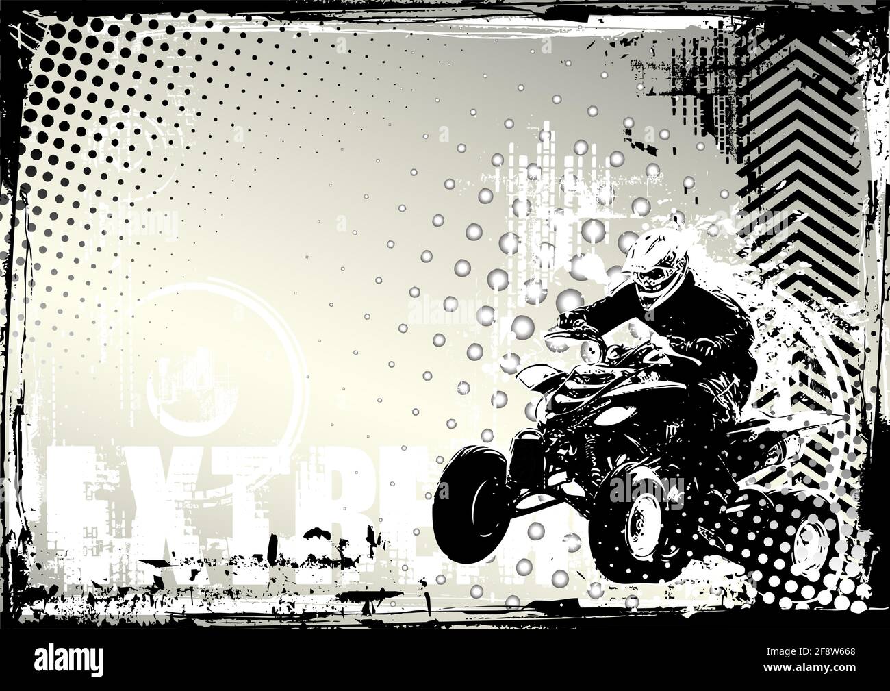 quad bike poster background Stock Vector Image & Art - Alamy