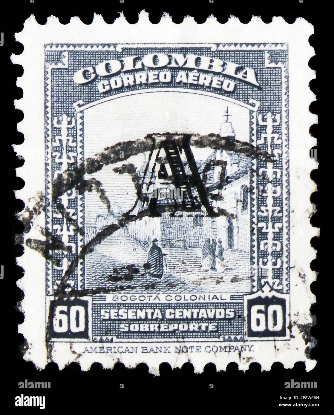 Colombian postage stamp bogota hi-res stock photography and images - Alamy