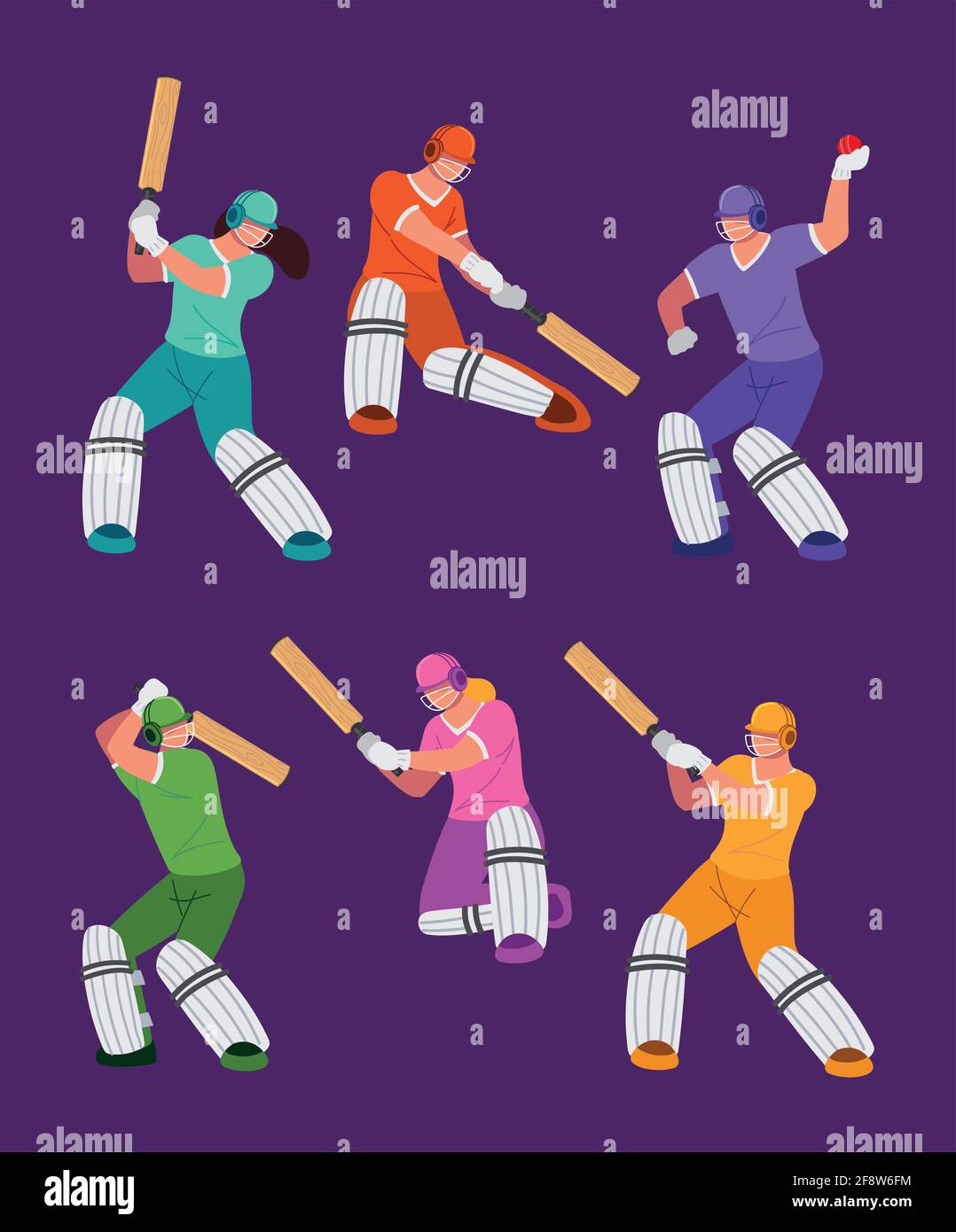 sport players cricket Stock Vector Image & Art - Alamy