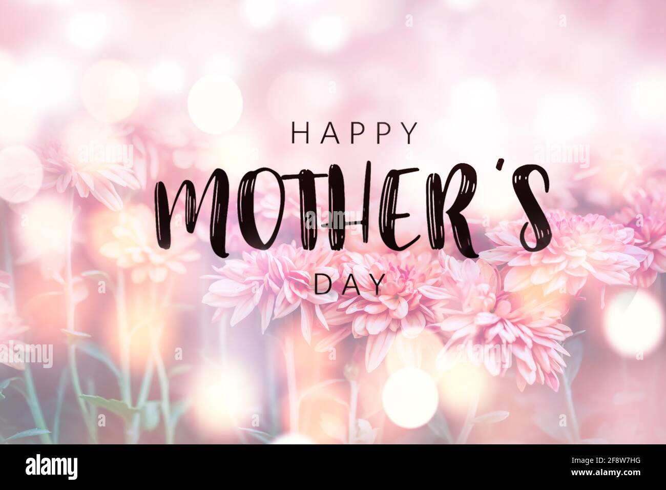 Happy Mother's day greeting card, calligraphy background. Happy Mother ...