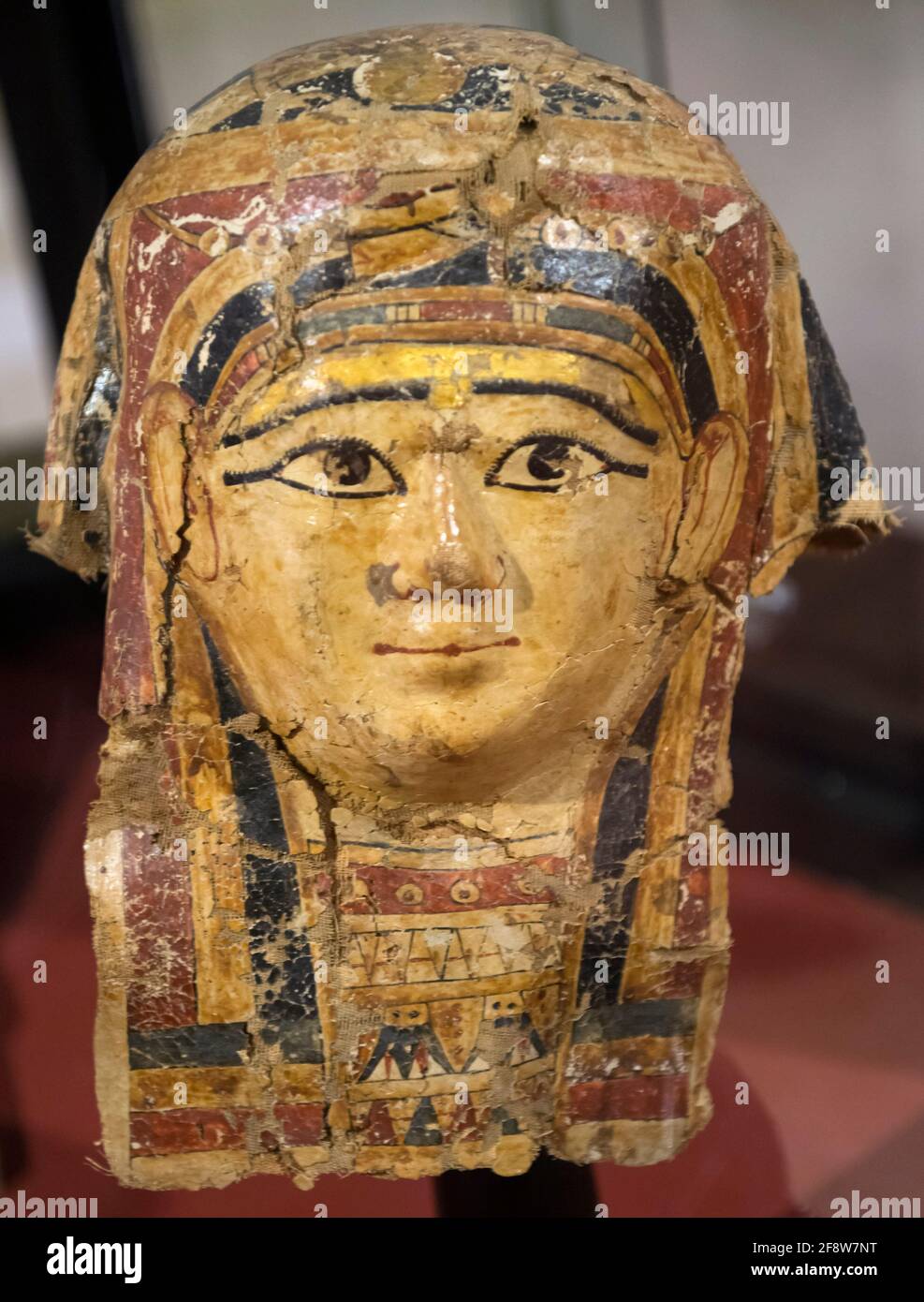 San Jose, California, USA. 14th Apr, 2021. A Gilded Mummy Mask is seen ...