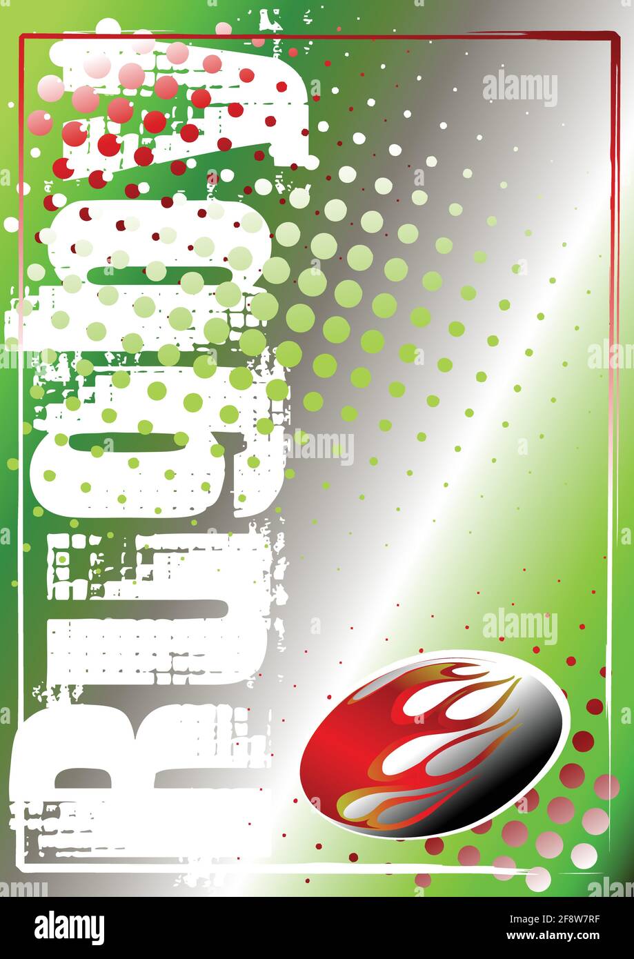 rugby poster background Stock Vector Image & Art - Alamy