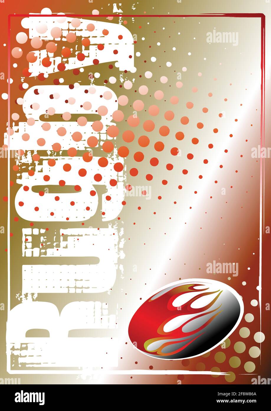 rugby poster background Stock Vector Image & Art - Alamy