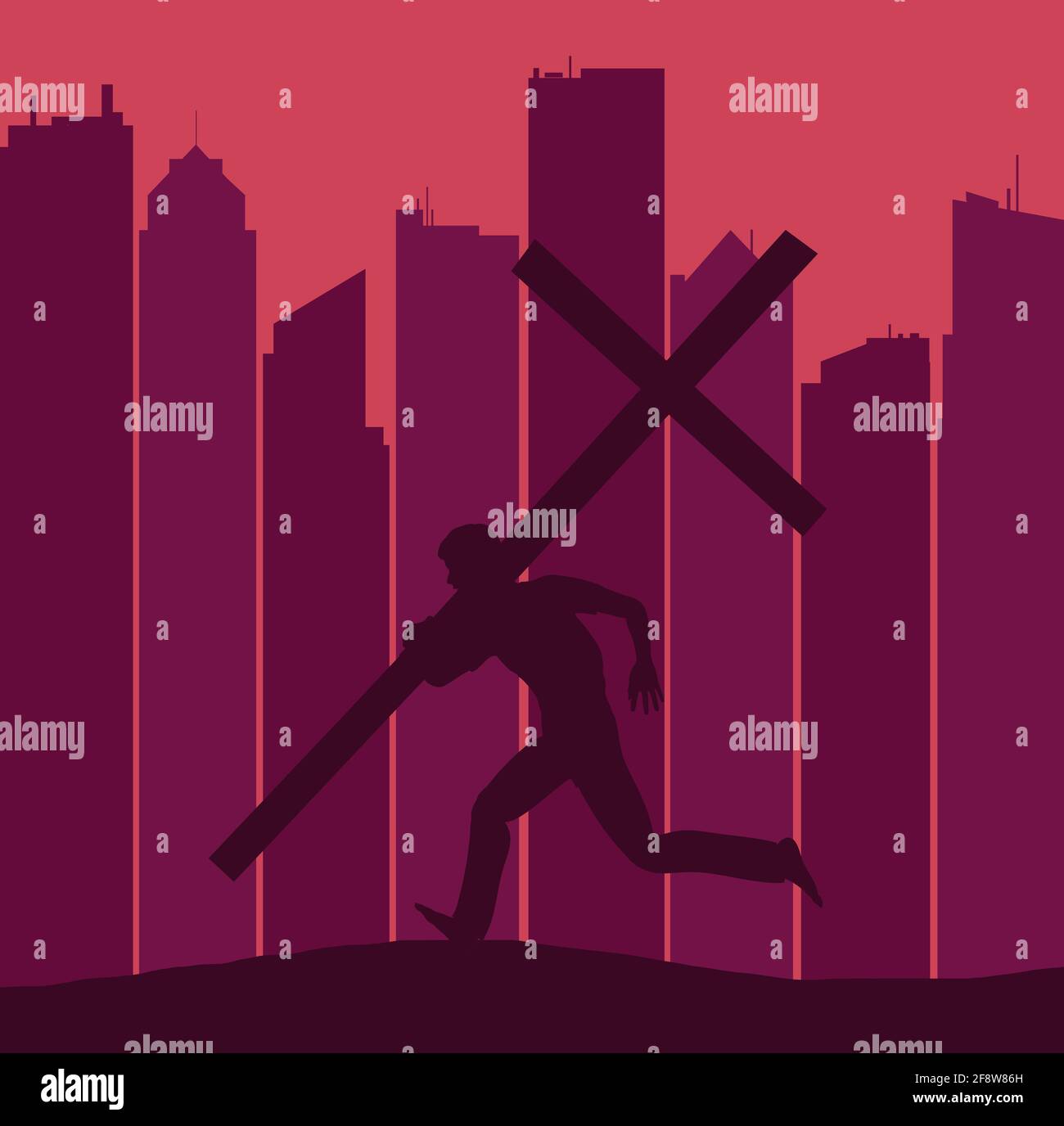 Christ on cross male figure hi-res stock photography and images - Alamy