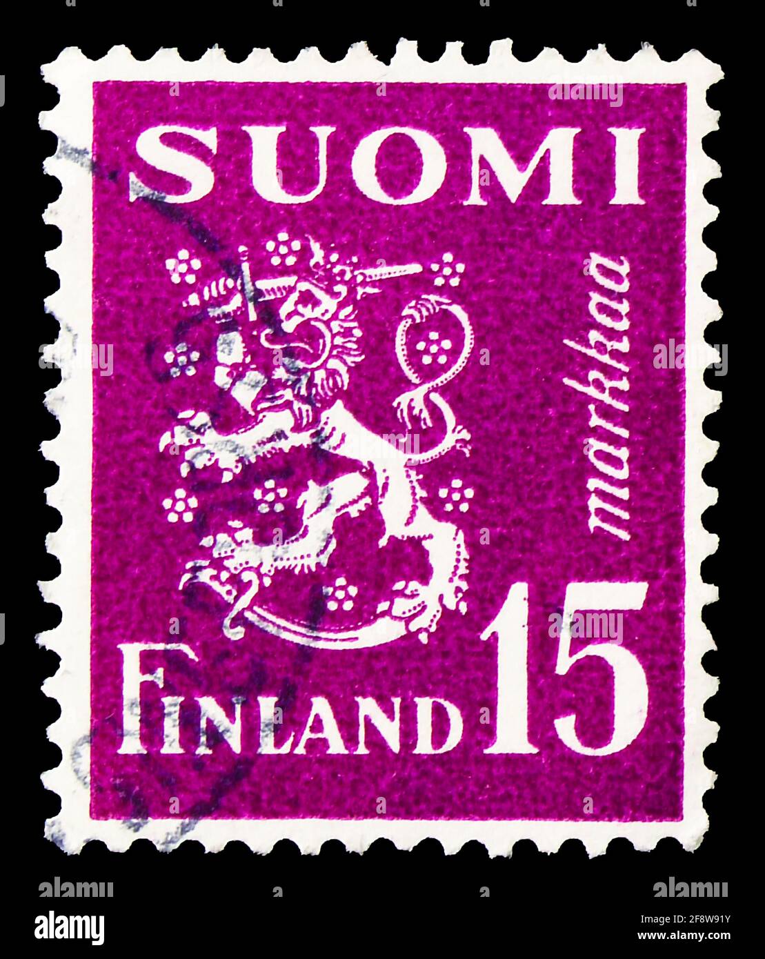 MOSCOW, RUSSIA - OCTOBER 1, 2019: Postage stamp printed in Finland ...