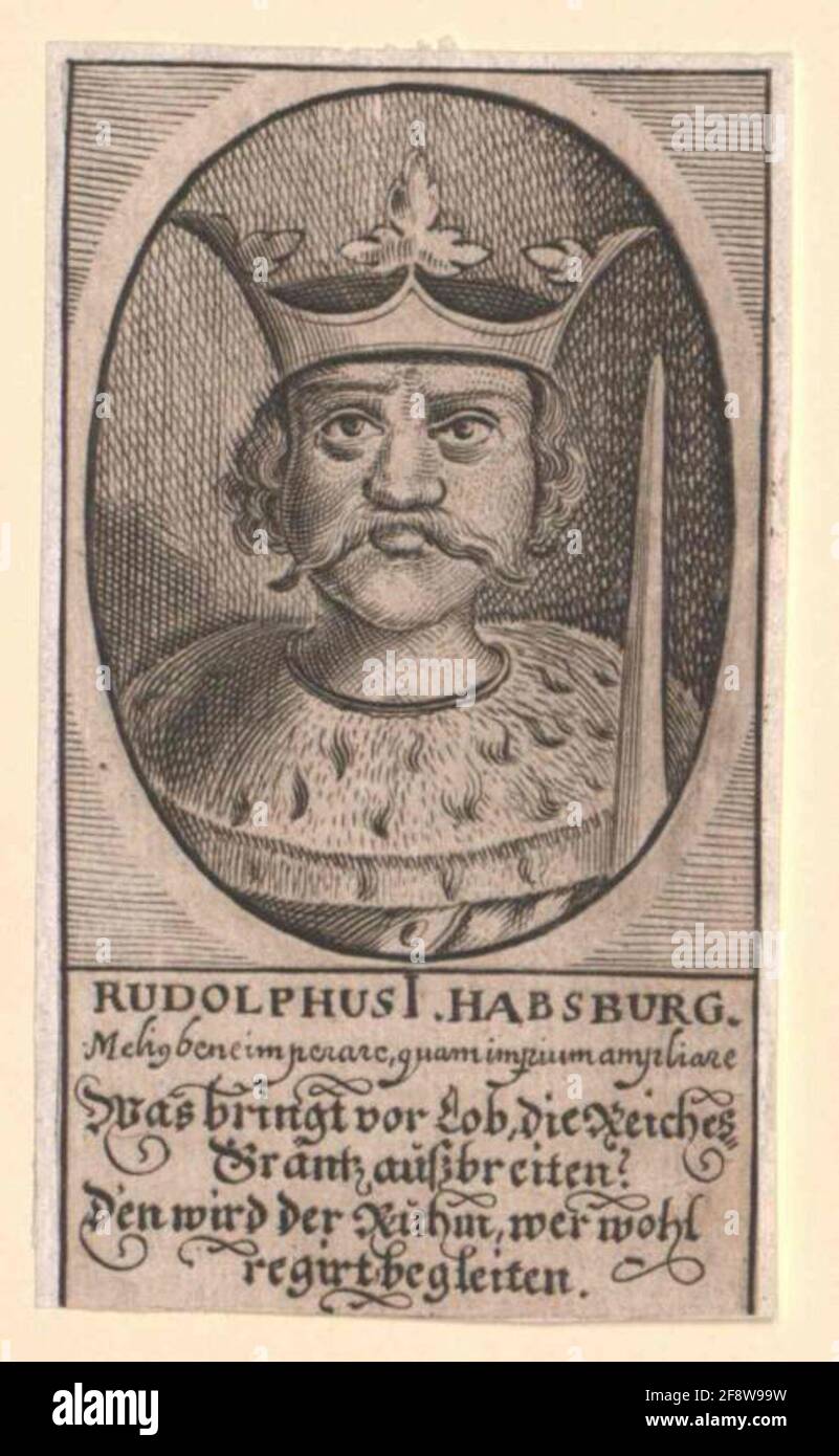 Rudolf I of Habsburg, King Stock Photo - Alamy