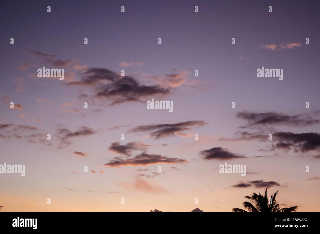 Late Evening Sun On Clouds Stock Photo - Alamy