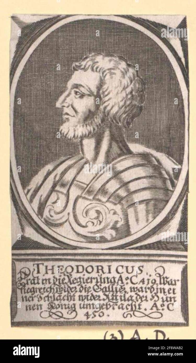 Theoderich I., King of the Westgoten Stock Photo - Alamy