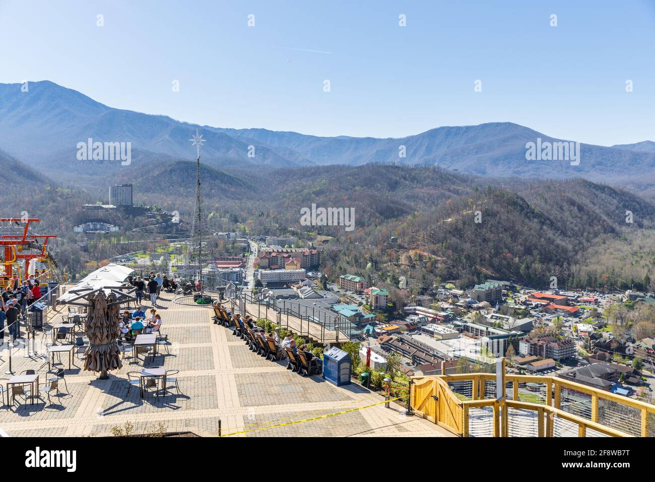 The Gatlinburg Sky Bridge is a bridge that stretches 680 feet across ...