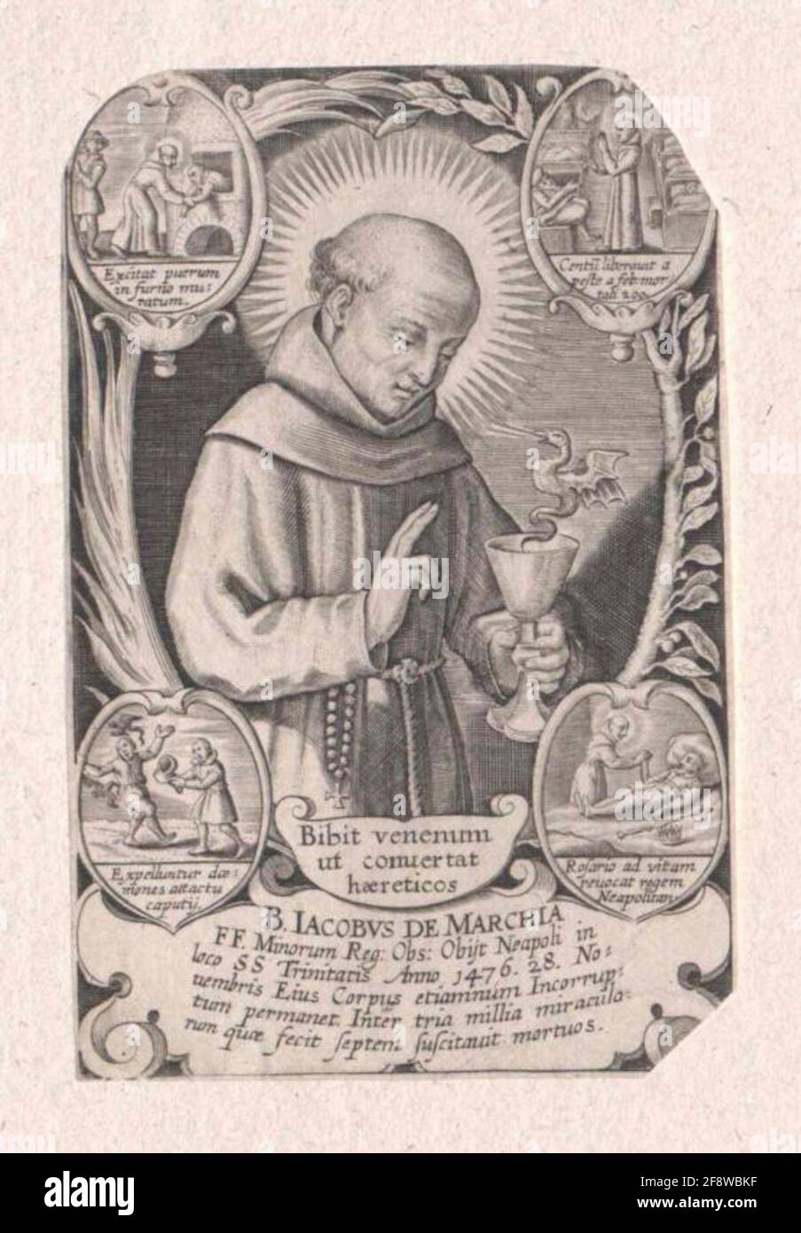 Jacob of Marchia, saint Stock Photo - Alamy