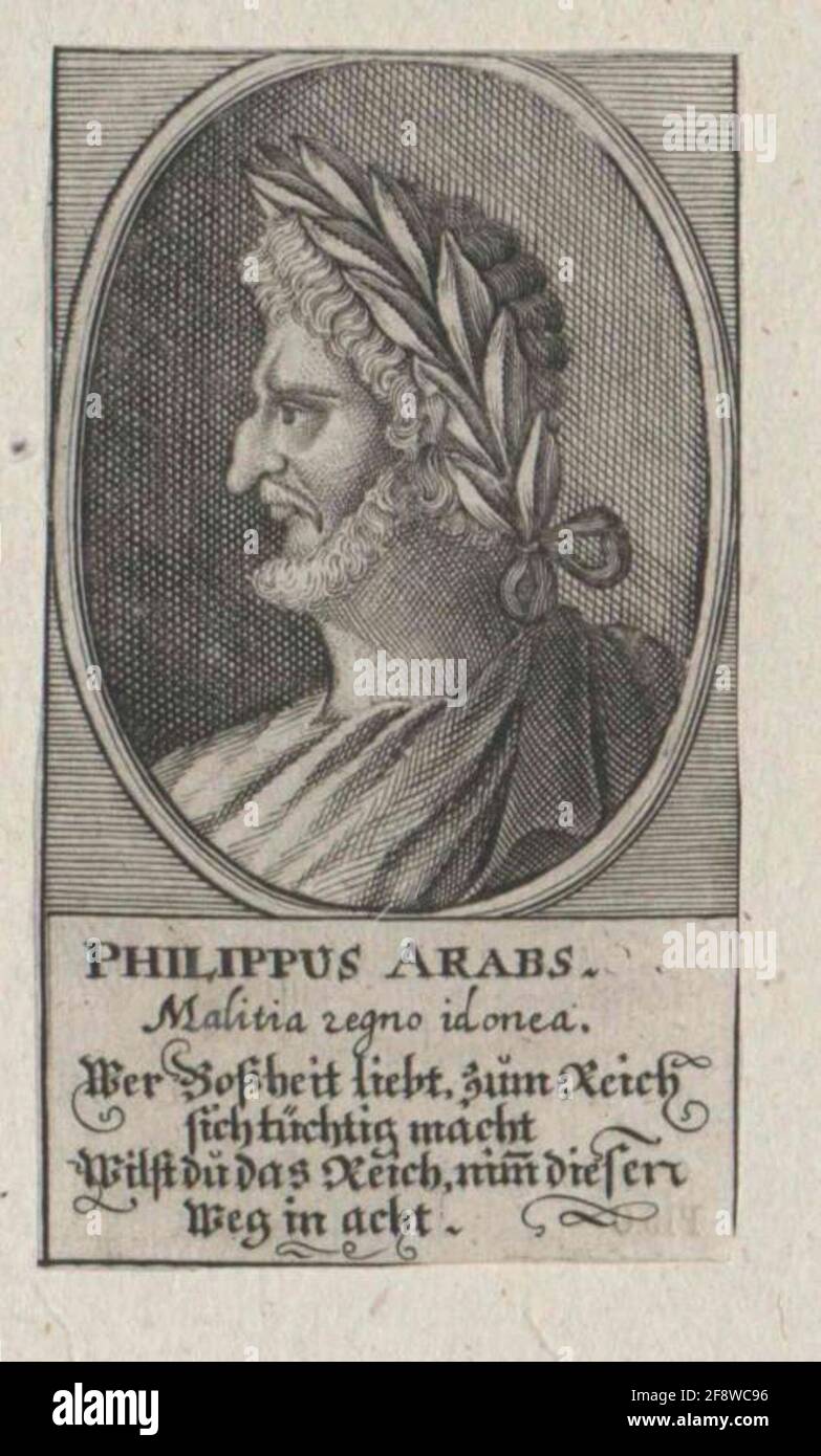 Philippus Arabs, Roman Emperor Stock Photo - Alamy
