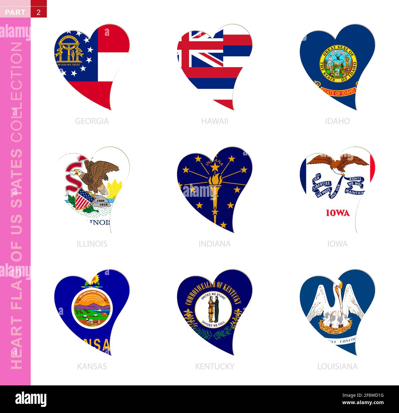 Idaho heart Stock Vector Images - Alamy