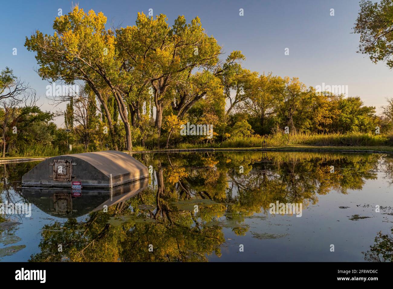Rattlesnake Springs Pond, providing water for Carlsbad Caverns National ...
