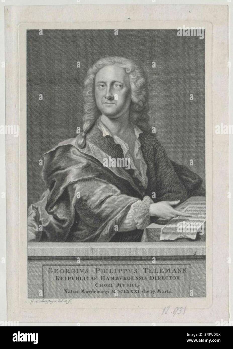 Telemann, Georg Philipp Stock Photo - Alamy