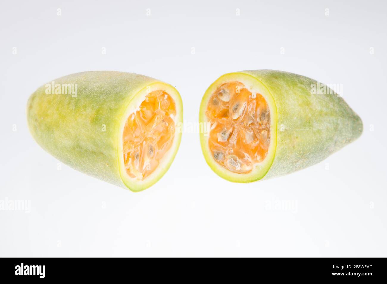 Curuba tropical fruit - Passiflora tripartite Stock Photo - Alamy