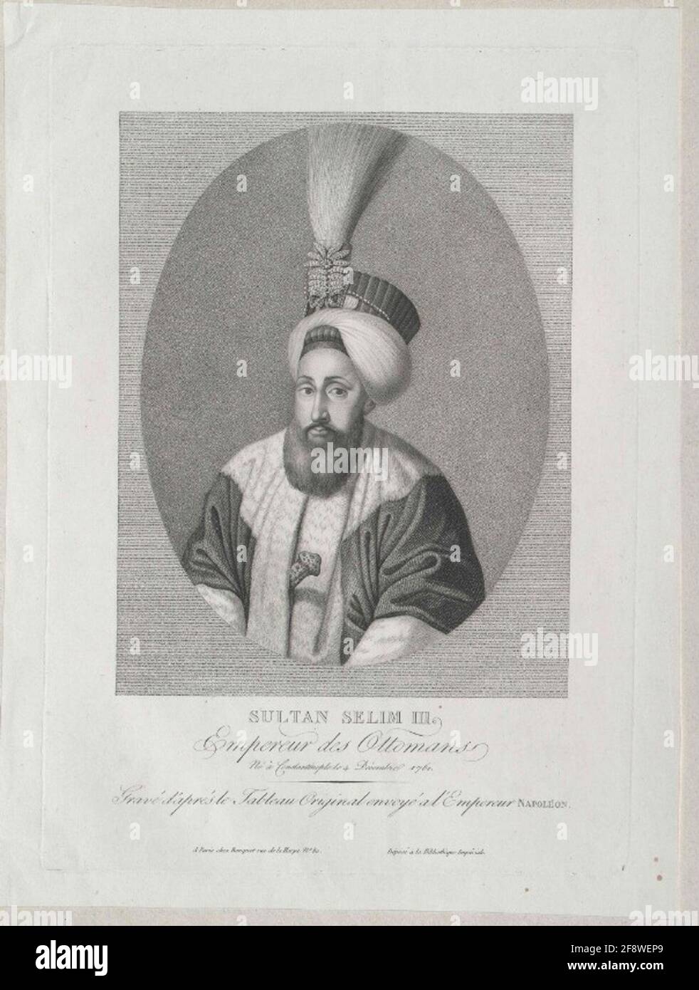 Selim III., Sultan of Turkey Stock Photo - Alamy
