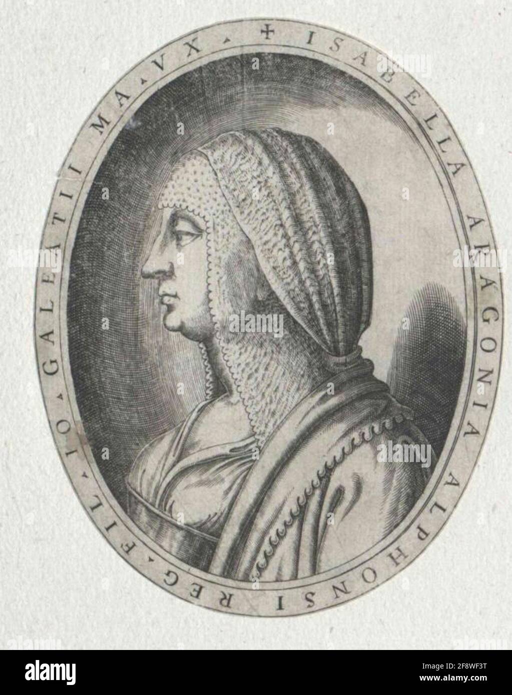 Isabella of Aragon, Princess of Naples Stock Photo - Alamy